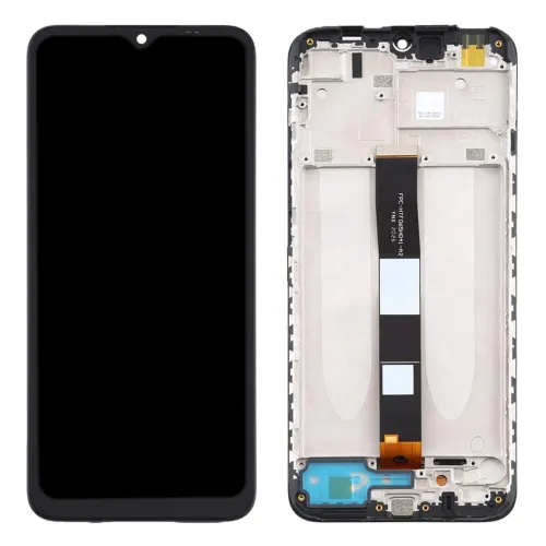 LCD ekran / displej za Xiaomi Redmi 9A/9C/9C NFC + touchscreen + frame Black Service Pack Original/5600070C3L00