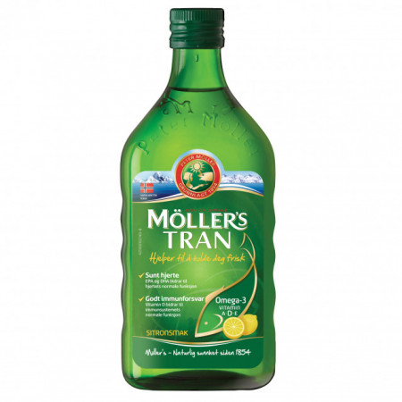 Mollers norveška omega 3 250 ml - ukus limuna
