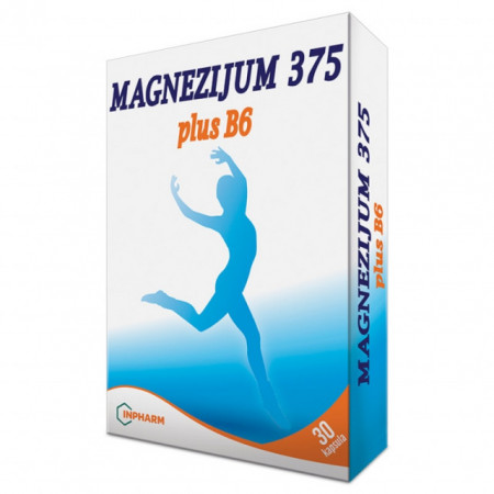 MAGNEZIJUM 375mg+ vitamin B6 30 kapsula