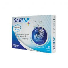 SABESP simetikon 80mg 25 mekih kapsula
SABESP® meka kapsula