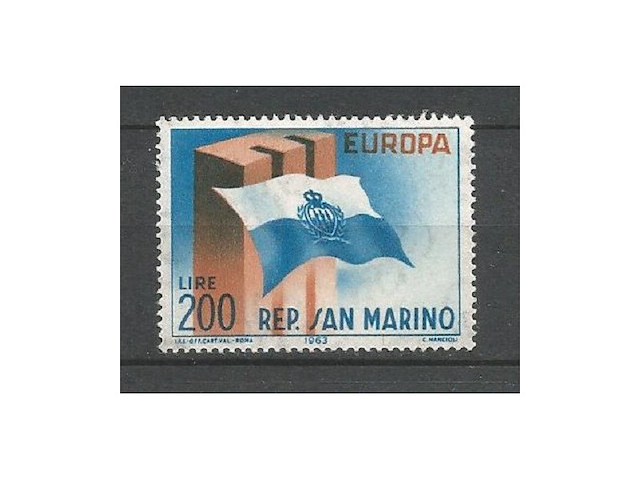 San Marino 1963. EVROPA CEPT cista serija