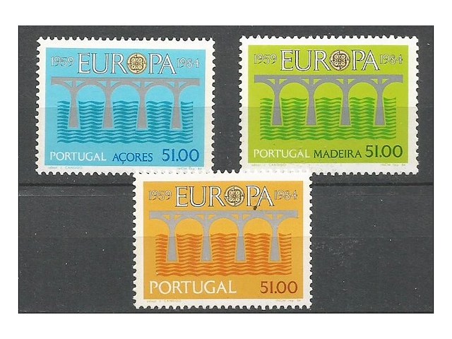 Portugal Azores Madeira 1984. EVROPA CEPT cisto