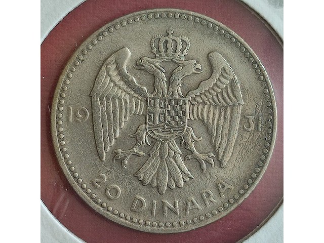 20 DINARA 1931 srebro