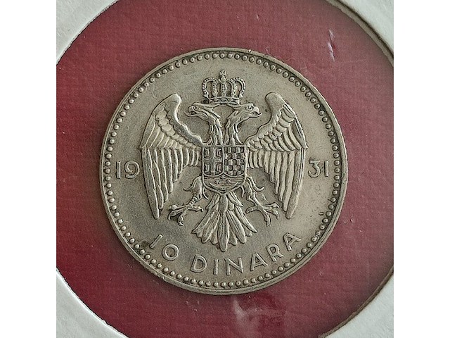 10 DINARA 1931 srebro