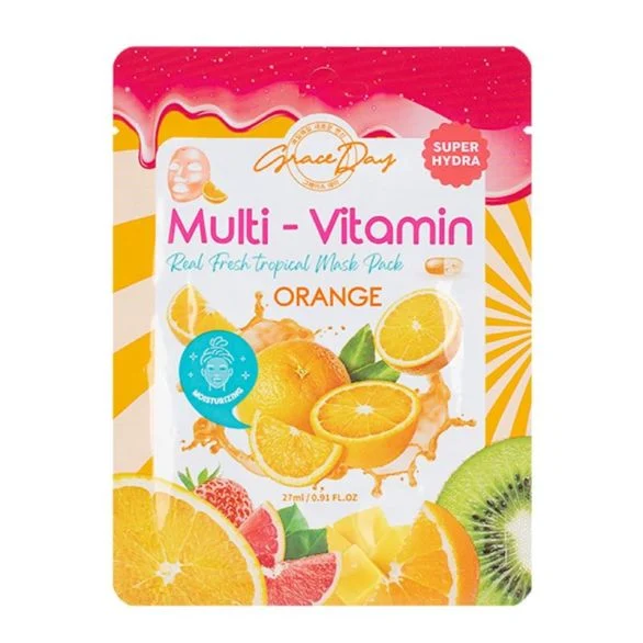 Graceday sheet maska za lice multi-vitamin narandža 27g