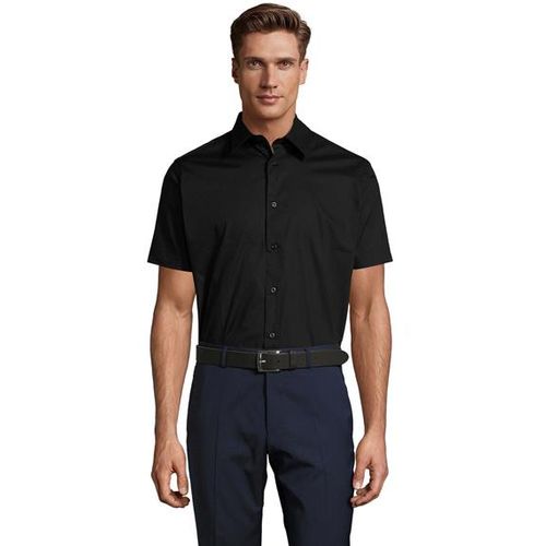 BROADWAY muška košulja sa kratkim rukavima - Crna, XL