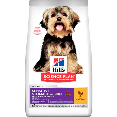 Hill's™ Science Plan™ Pas Adult Small&Miniature Sensitive Skin&Stomach Piletina, 6 kg