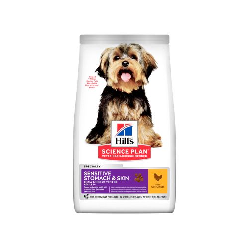 Hill's™ Science Plan™ Pas Adult Small&Miniature Sensitive Skin&Stomach Piletina, 6 kg