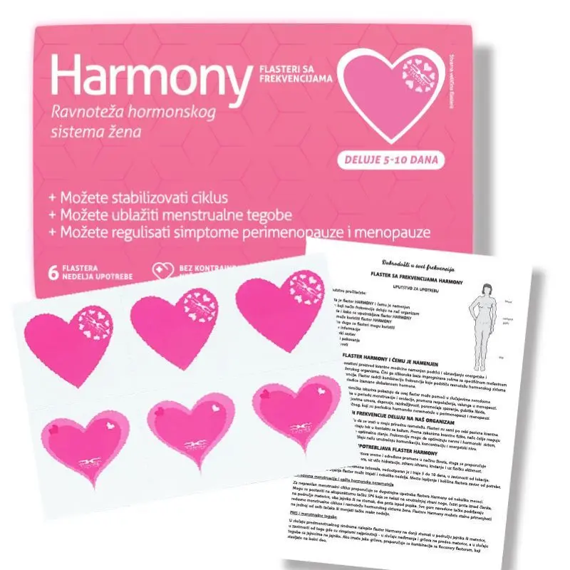 Harmony flasteri sa frekvencijama za balans hormonskog sistema žena 6/1