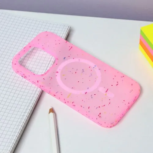 Futrola - maska Colorful Magsafe za iPhone 14 pro 6.1 roze