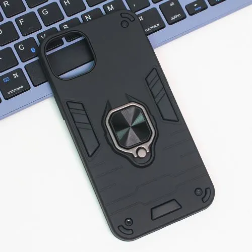 Futrola - maska Cube Ring za iPhone 15 Plus 6.7 crna
