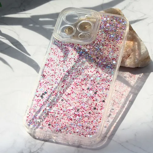 Futrola - maska Glitter za iPhone 14 Pro Max 6.7 ljubicasta