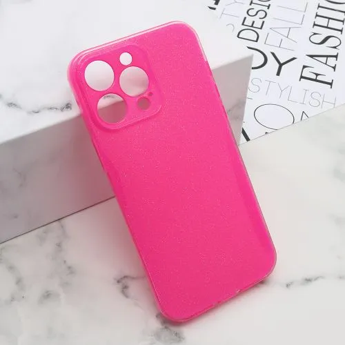 Futrola - maska GLOW SHINING za iPhone 14 Pro Max (6.7) pink (MS)