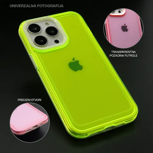 Futrola - maska GUMMY COLOR za iPhone 14 Plus (6.7) zuta (MS)