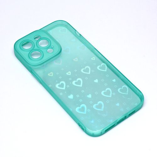 Futrola - maska Heart Color IMD za iPhone 14 Pro Max 6.7 mint