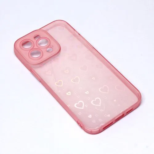 Futrola - maska Heart Color IMD za iPhone 14 Pro Max 6.7 roze