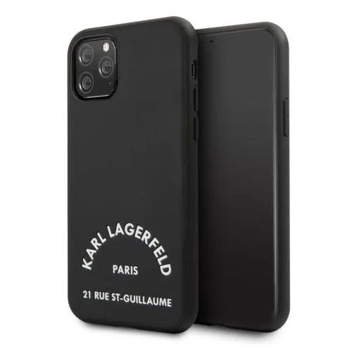 Futrola - maska Karl Lagerfeld PU Leather ST Guillame za iPhone 11 Pro Max 6.5 crna (KLHCN65NYBK)