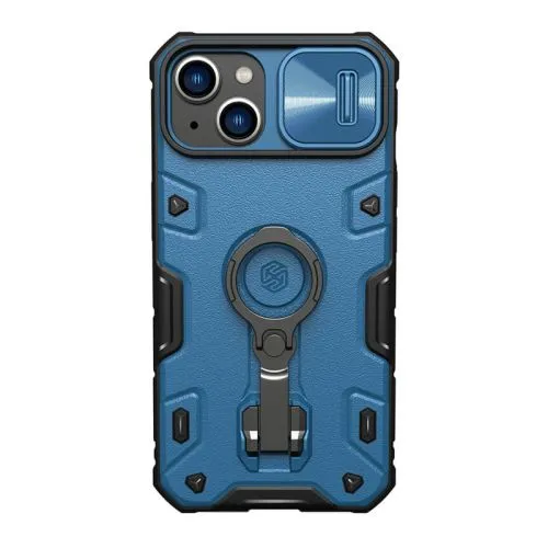 Futrola - maska Nillkin Cam Shield Armor Pro za iPhone 14 Plus (6.7) plava (MS)