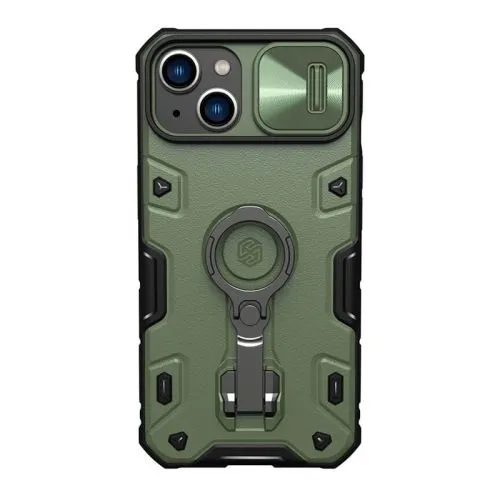 Futrola - maska Nillkin Cam Shield Armor Pro za iPhone 14 Plus (6.7) zelena (MS)