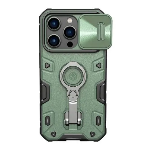 Futrola - maska Nillkin Cam Shield Armor Pro za iPhone 14 Pro (6.1) zelena (MS)