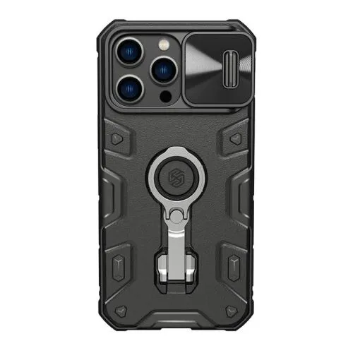 Futrola - maska Nillkin Cam Shield Armor Pro za iPhone 14 Pro Max (6.7) crna (MS)