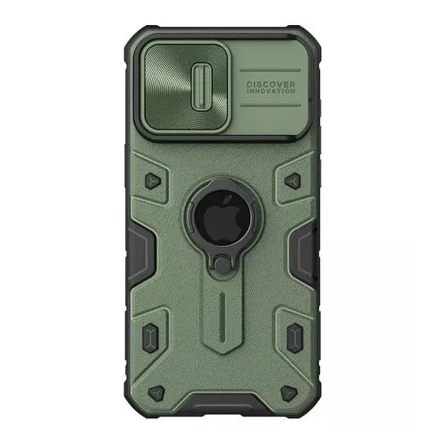 Futrola - maska Nillkin Cam Shield Armor Pro za iPhone 15 Pro Max (6.7) zelena (MS)