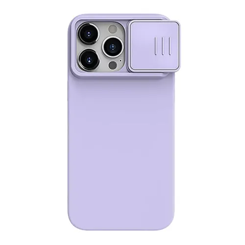 Futrola - maska Nillkin Cam Shield Silky za iPhone 15 Pro (6.1) ljubicasta (MS)