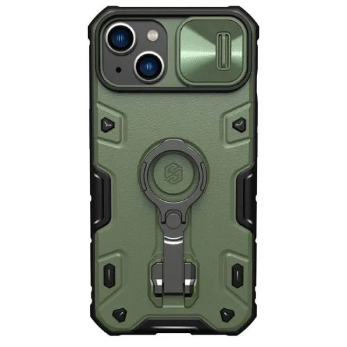 Futrola - maska Nillkin CamShield Armor Pro Magnetic za iPhone 14 6.1 zelena