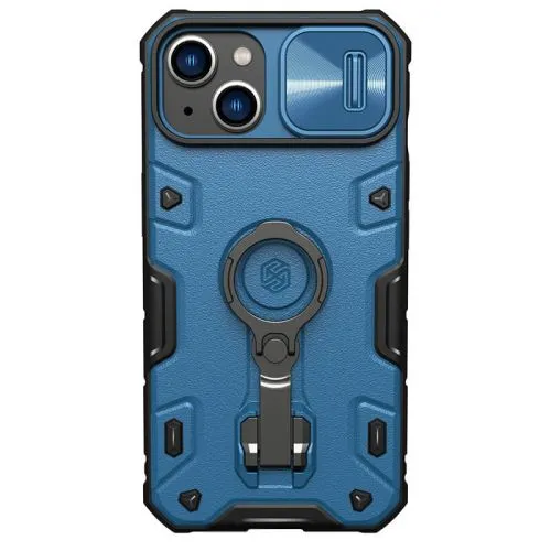 Futrola - maska Nillkin CamShield Armor Pro za iPhone 14 Plus 6.7 plava