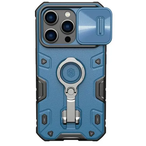 Futrola - maska Nillkin CamShield Armor Pro za iPhone 14 Pro 6.1 plava