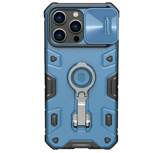 Futrola - maska Nillkin CamShield Armor Pro za iPhone 14 Pro Max 6.7 plava