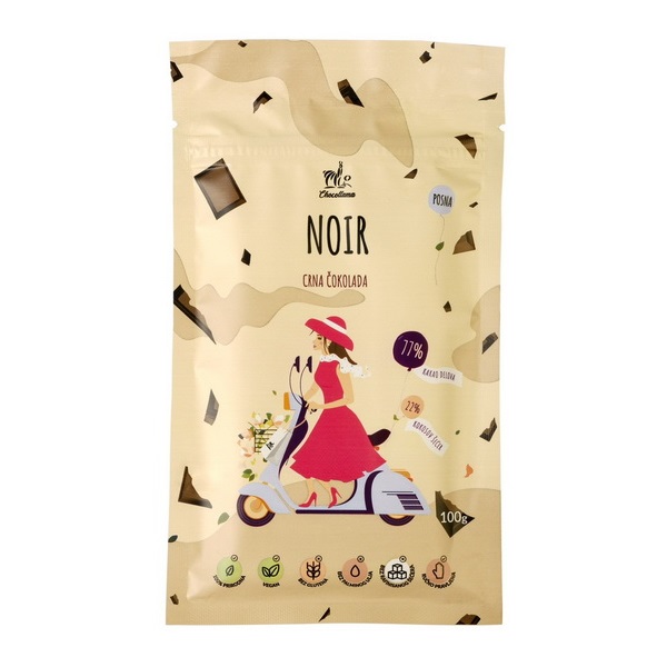 NOIR CRNA ČOKOLADA 100G CHOCOLLAMA