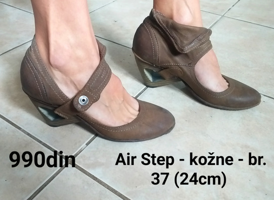 Air Step kožne cipele sandale braon br. 37