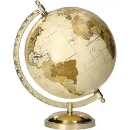 Igračka globus zlatni 20 cm
