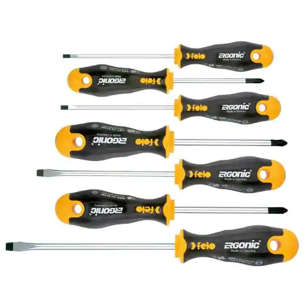 Felo set šrafcigera Felo Ergonic SL/PH/PZ 40097118 7 kom