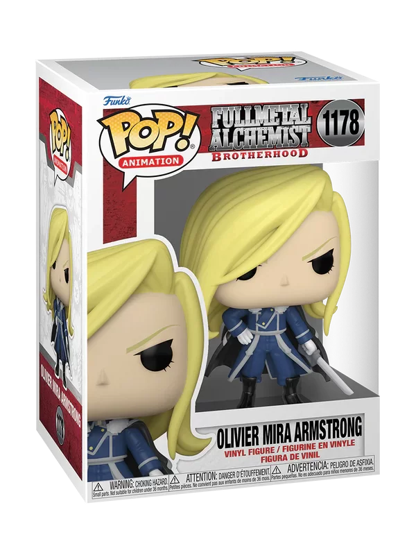 Bobble Figure Anime – Fullmetal Alchemist Brotherhood POP! – Olivier Mira Armstrong 9cm