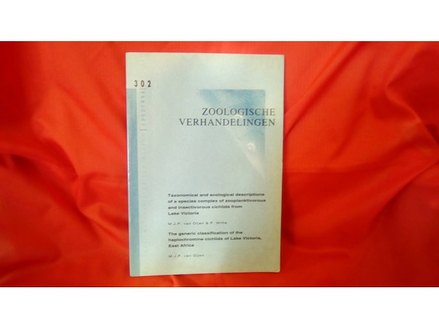 Zoologische verhandelingen M.J.P. van Oljen &; F. Witte