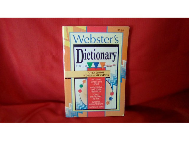 Webster`s Dictionary over 250,000 words &; meanins