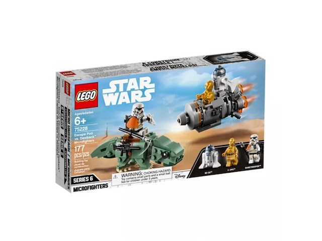 Lego Star Wars 75228 Escape Pod vs Dewback Microfighter