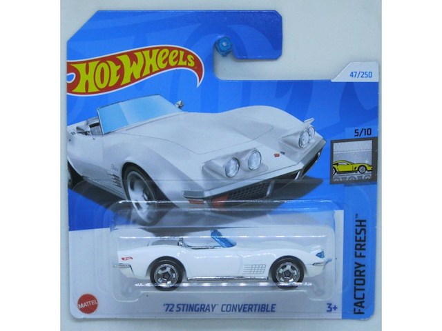 hot wheels chevrolet corvette `72 convertible