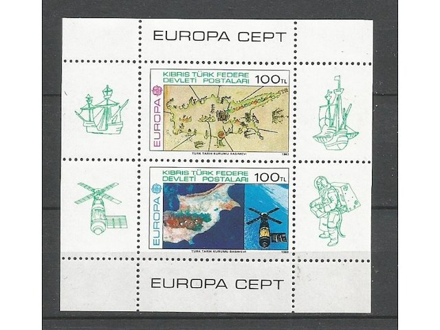 Turski Kipar 1983. EVROPA CEPT cista serija