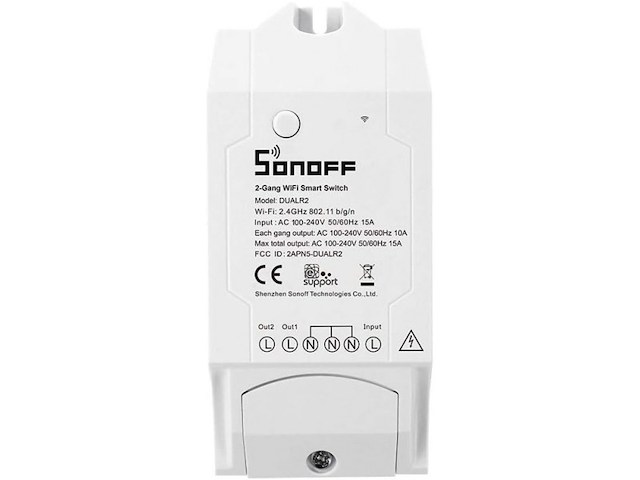 Sonoff DUAlR2 wifi smart switch 2 gang