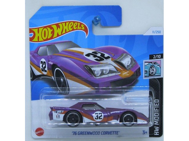 hot wheels chevrolet corvette `76 greenwood