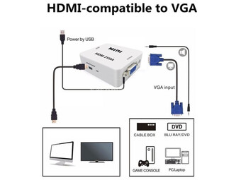 Konverter mini HDMI na VGA HDMI2VGA