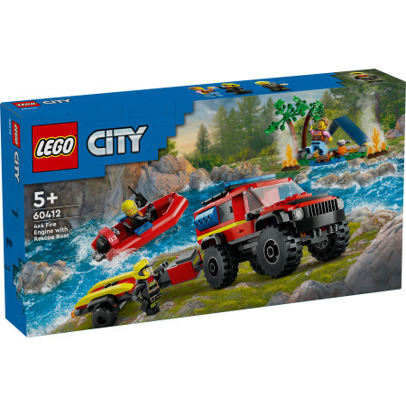 Lego Vatrogasni kamion 4x4 s čamcem za spasavanje ( 60412 )
