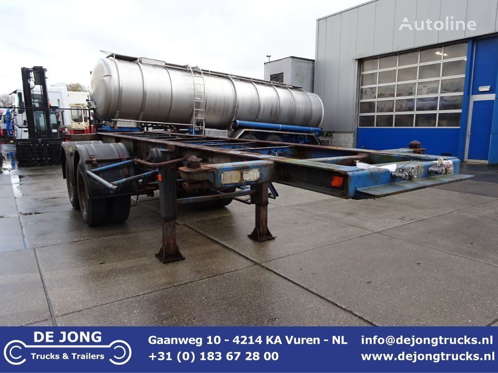 Groenewegen 20 FT Chassis / Steel Suspension / Double Tyres poluprikolica za prevoz kontejnera