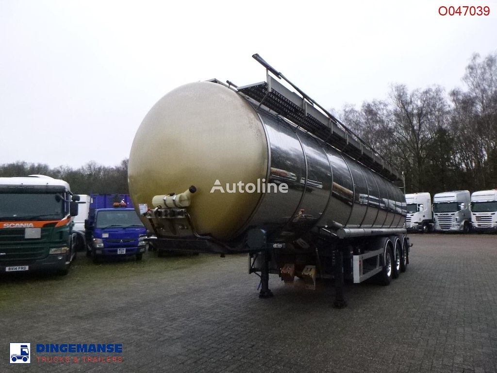 Dijkstra Chemical tank inox L4BH 37.5 m3 / 1 comp cisterna za prevoz hemikalija