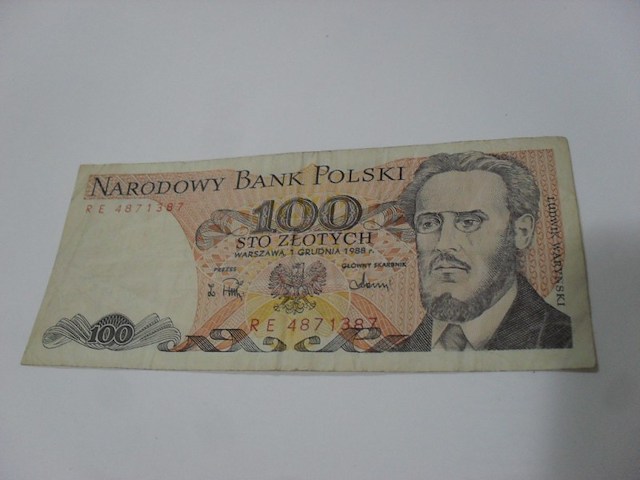 100 ZLOTYCH 1988.