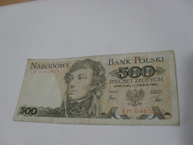 500 ZLOTYCH 1982.