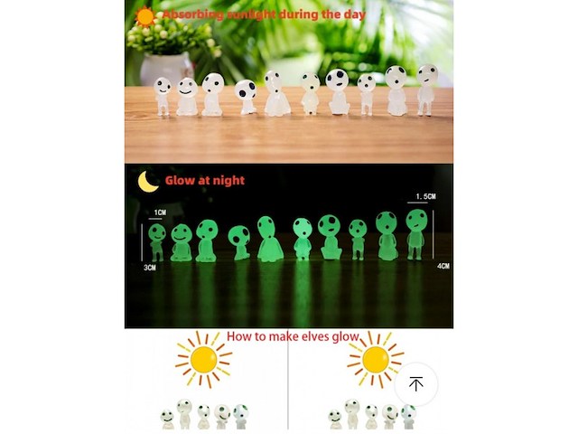 Svetleće figurice mali zeleni